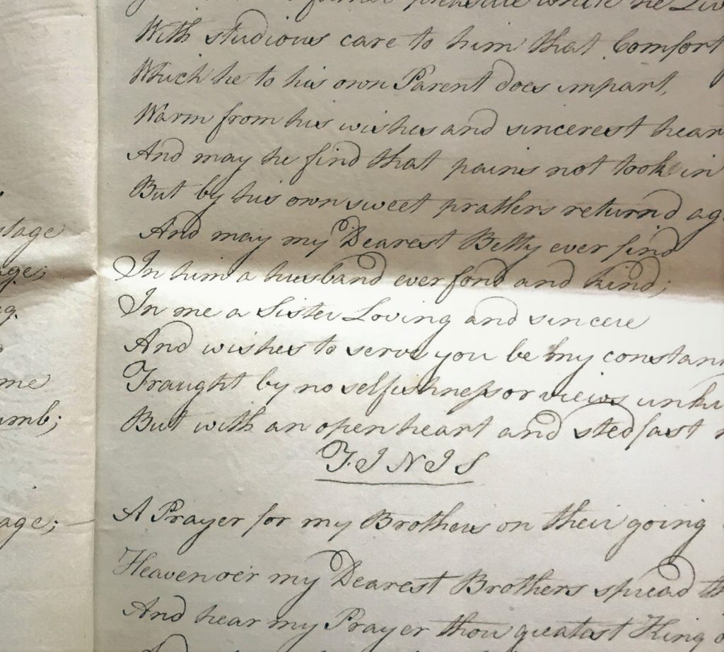 'Adieu the spot where first my breath I drew' (1775) - Simon Francis Brown